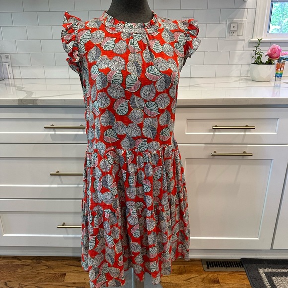 THML | Dresses | Thml Red Flutter Sleeve Midi Dress | Poshmark